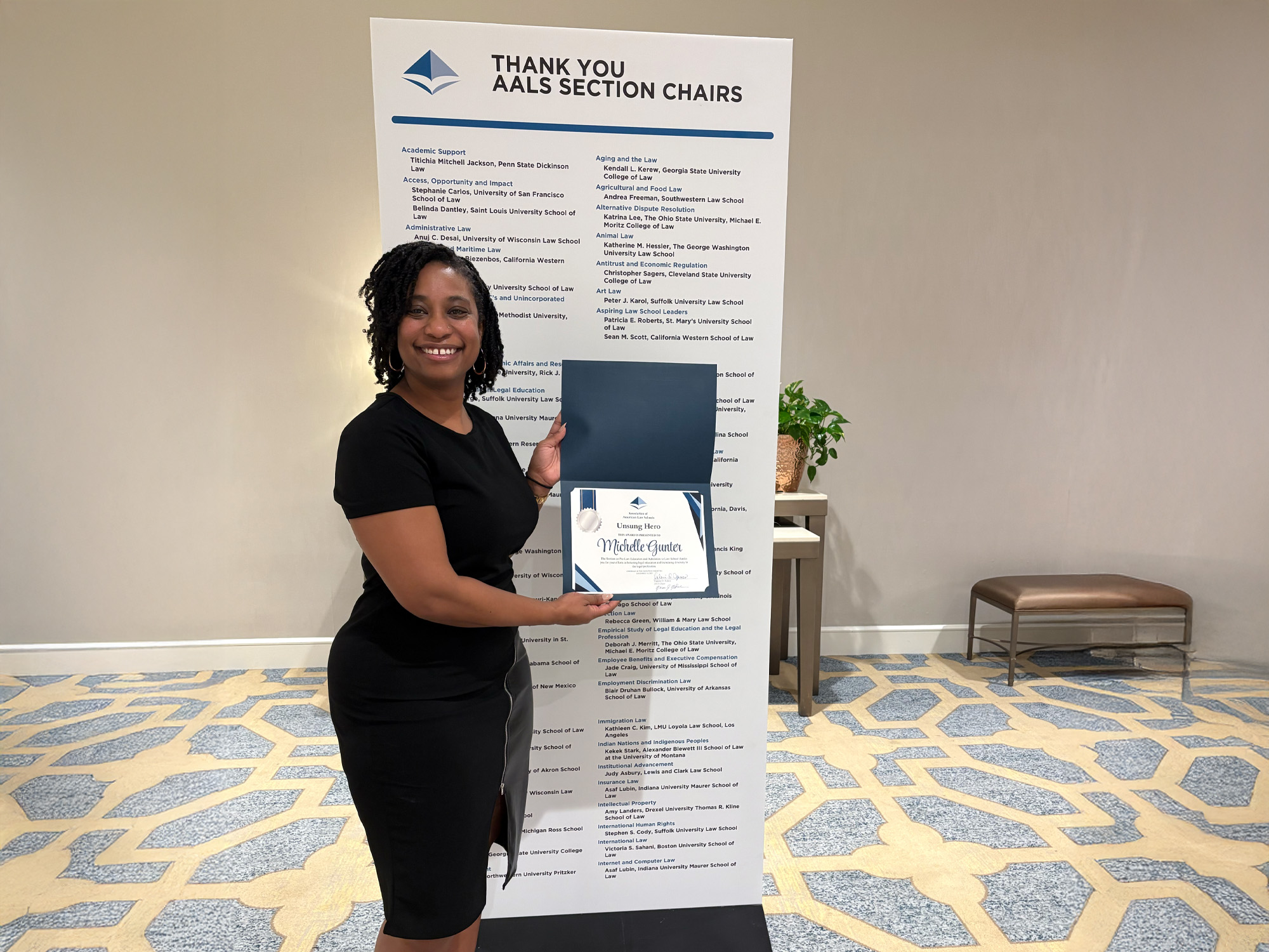 Doctoral Student Michelle Gunter Receives Prestigious AALS “Unsung Hero ...