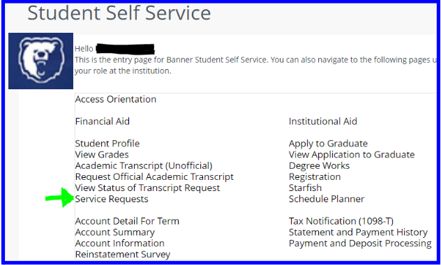 Office of the Registrar - Service Request Forms